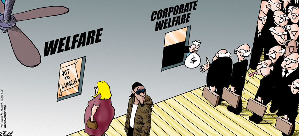 “Welfare Queens” by Darrin Bell. Image via Candorville.com
